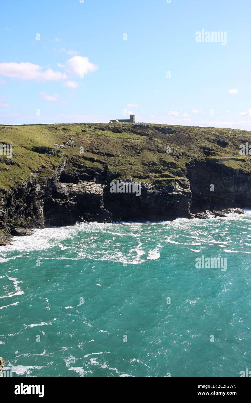 cornwall rough coast Stock Photo - Alamy