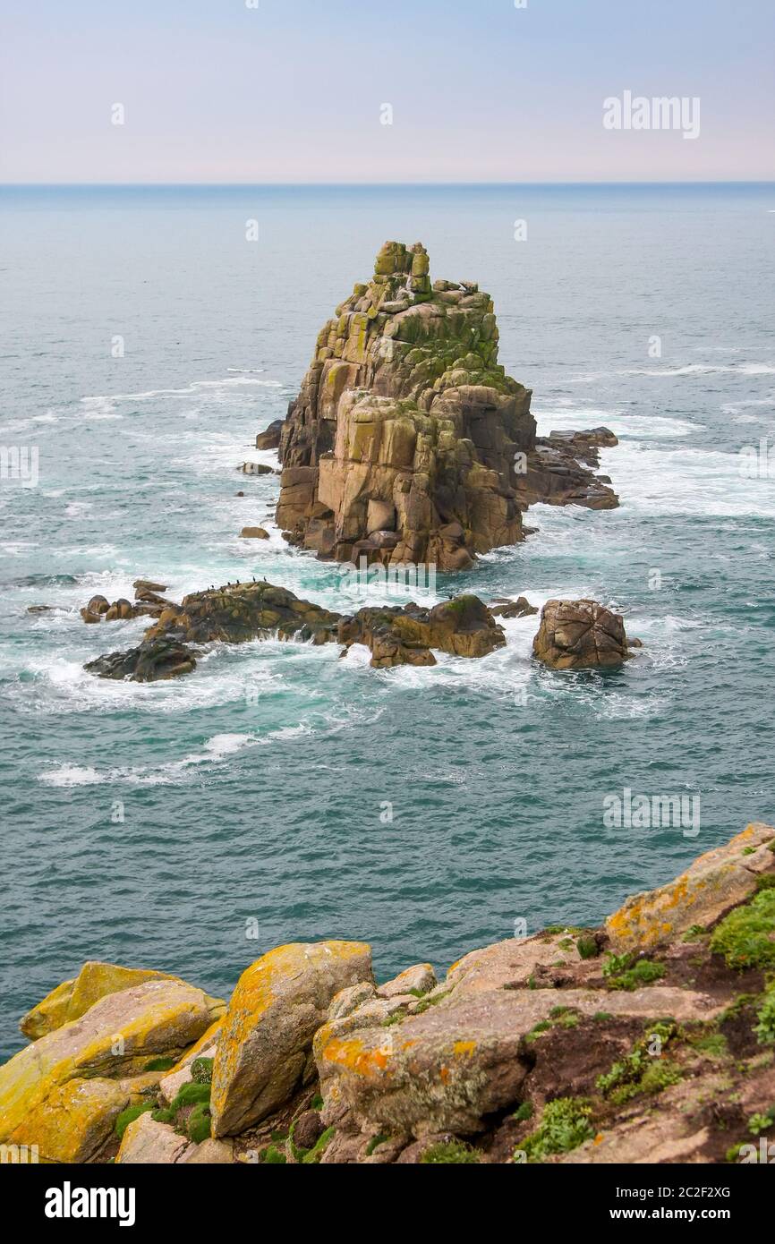 cornwall rough coast Stock Photo - Alamy
