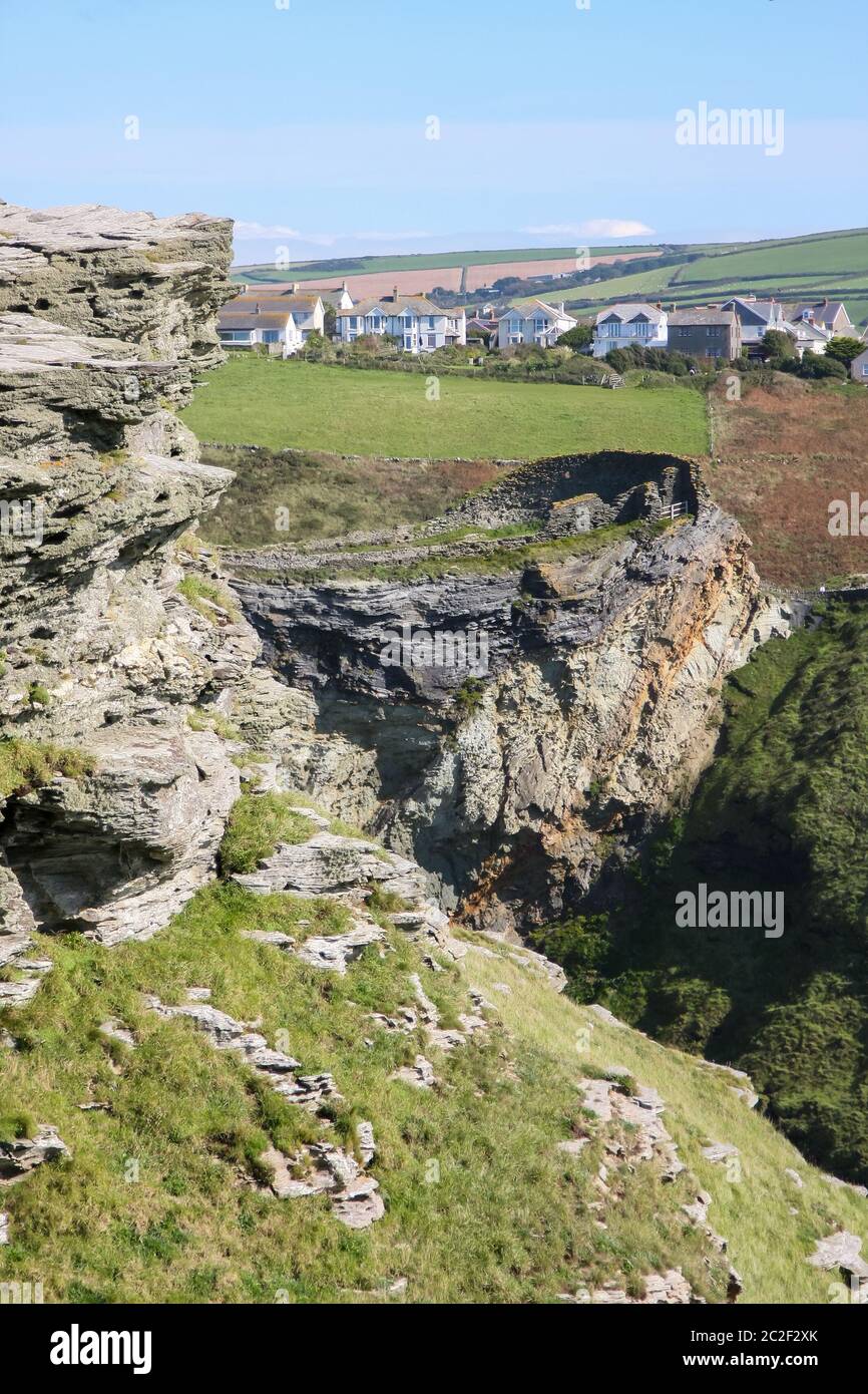 cornwall landscape scenery Stock Photo - Alamy