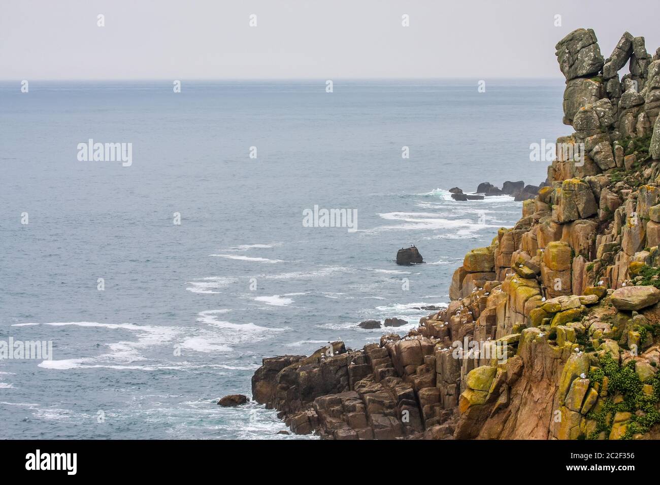 cornwall rough coast Stock Photo - Alamy