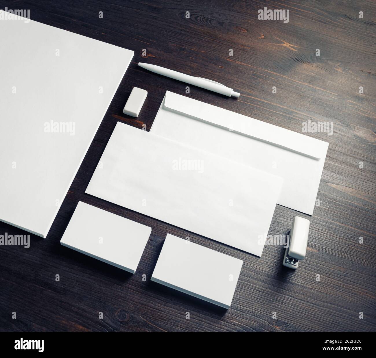 Blank stationery template Stock Photo - Alamy