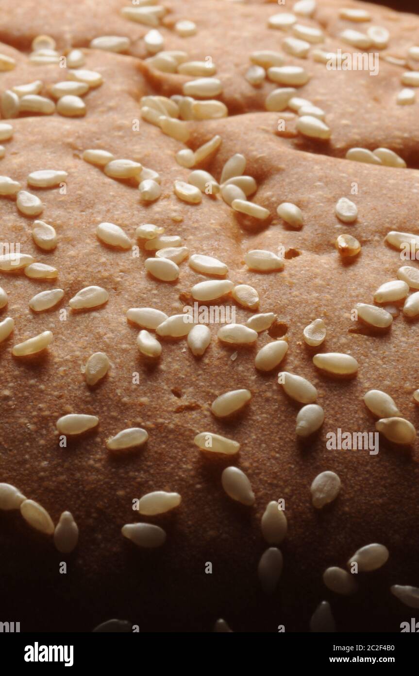 Bun food sesame bread hi-res stock photography and images - Alamy