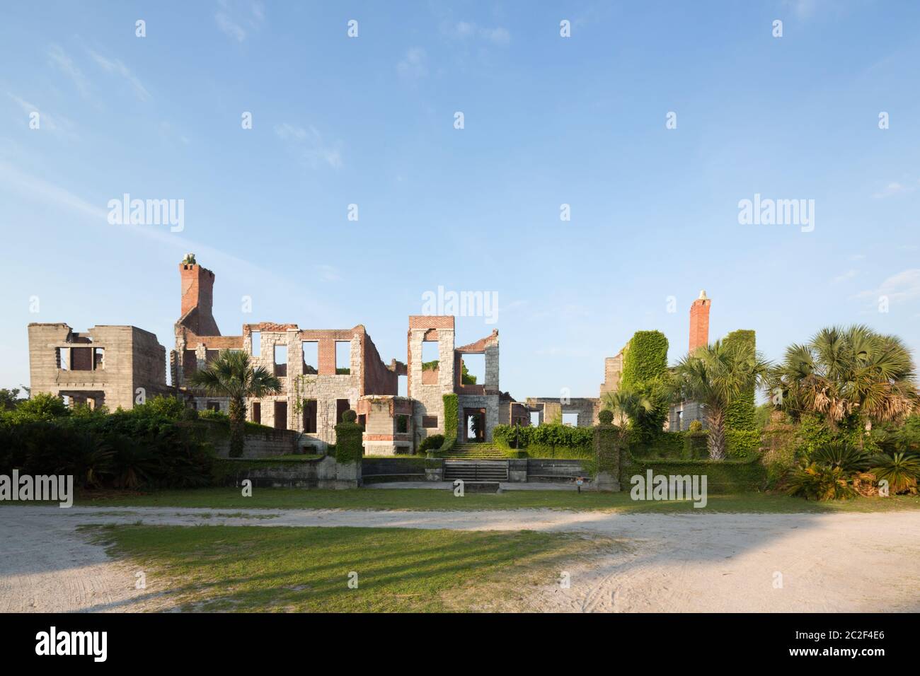Remains of the Dungeness mansion on Cumberland Island, Georgia Stock ...