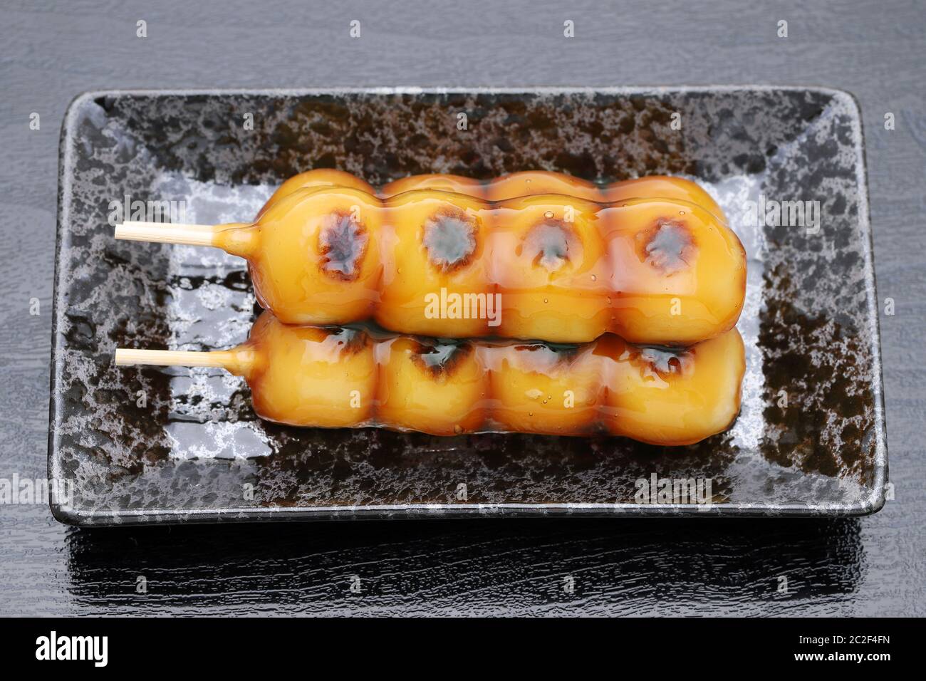 Japanese confectionery, Mitarashi dango for traditional sweet Stock ...