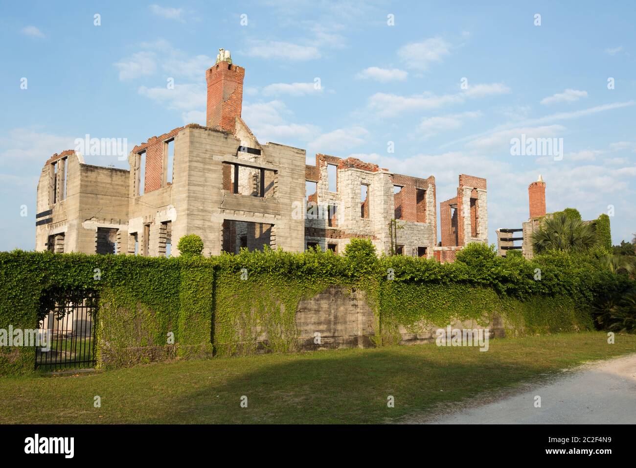 Remains of the Dungeness mansion on Cumberland Island, Georgia Stock ...