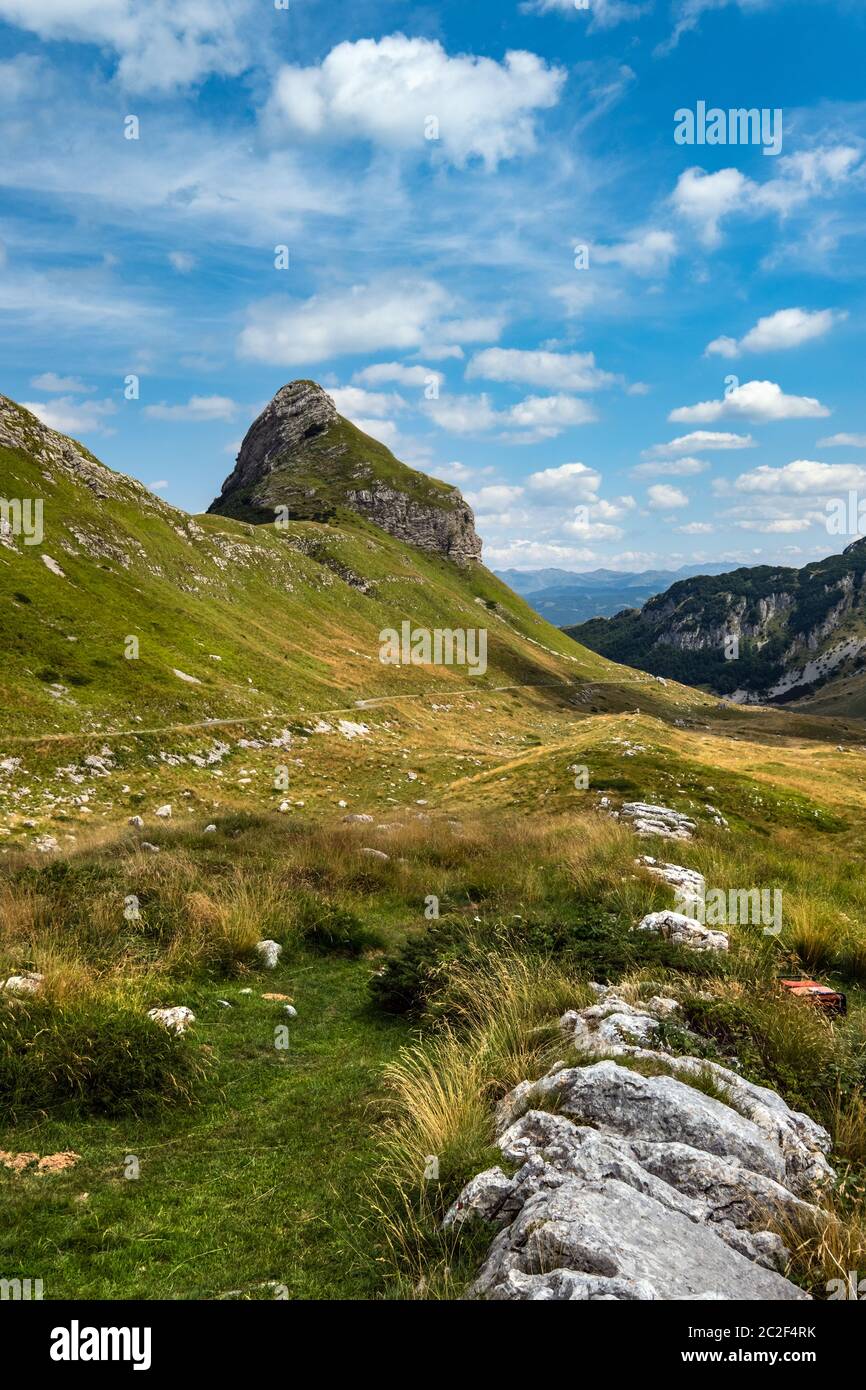 Summer mountain Durmitor National Park, Montenegro. Durmitor panoramic ...