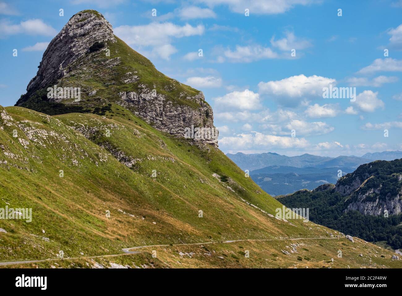 Summer mountain Durmitor National Park, Montenegro. Durmitor panoramic ...