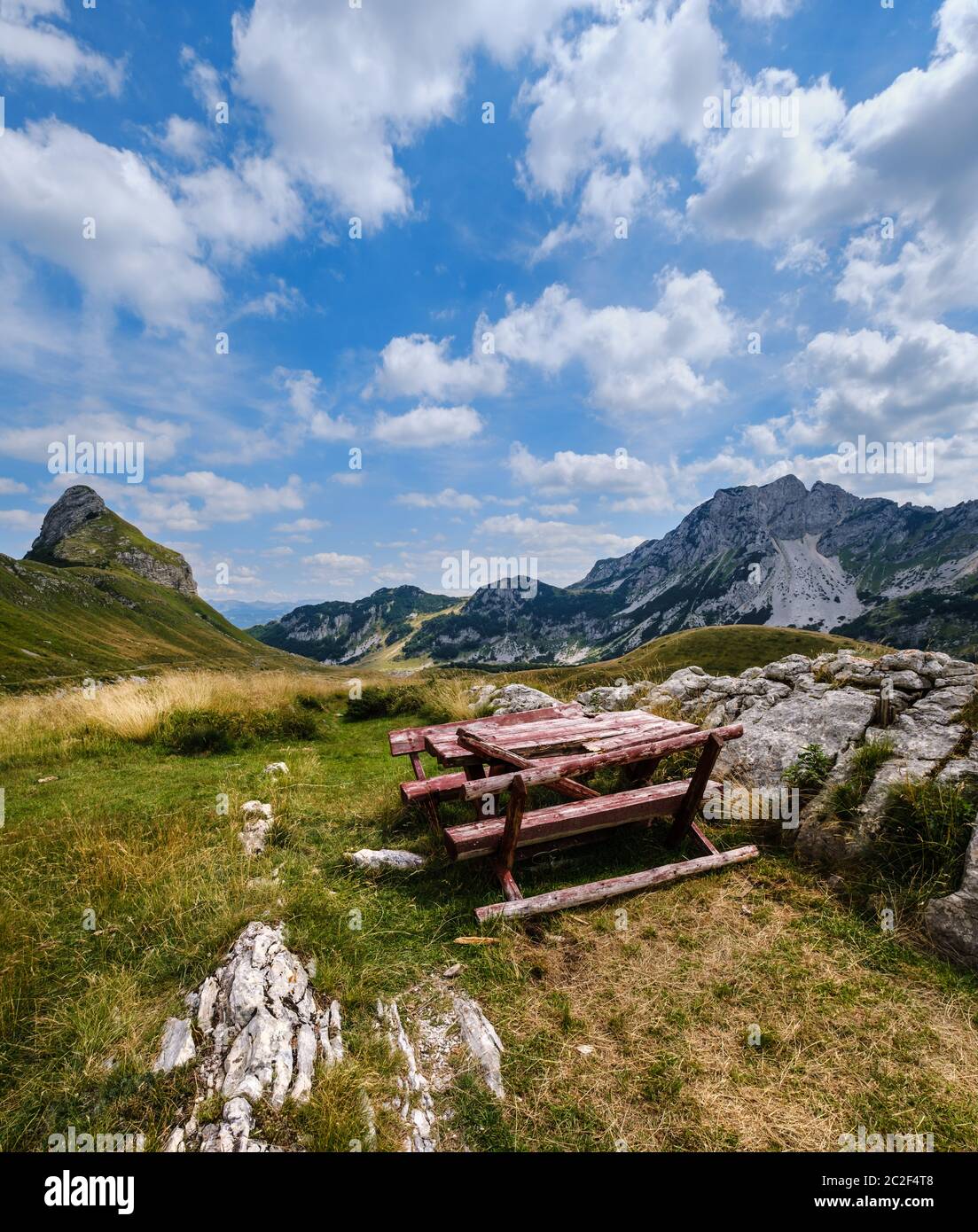Summer mountain Durmitor National Park, Montenegro. Durmitor panoramic ...