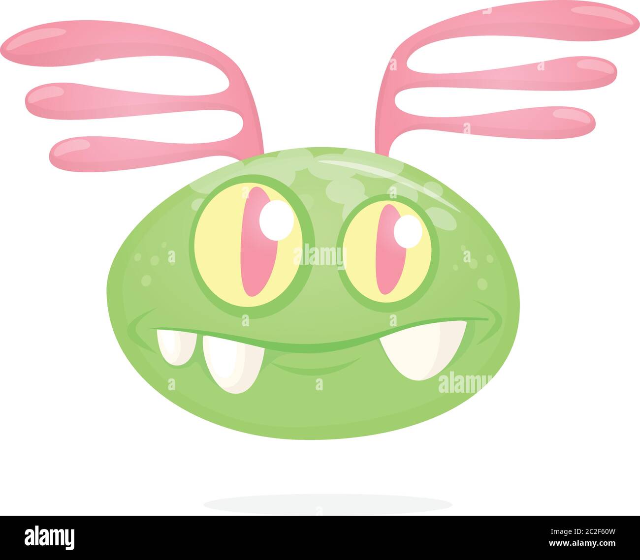 Happy alien cartoon. Vector illustration isolated Stock Vector Image ...