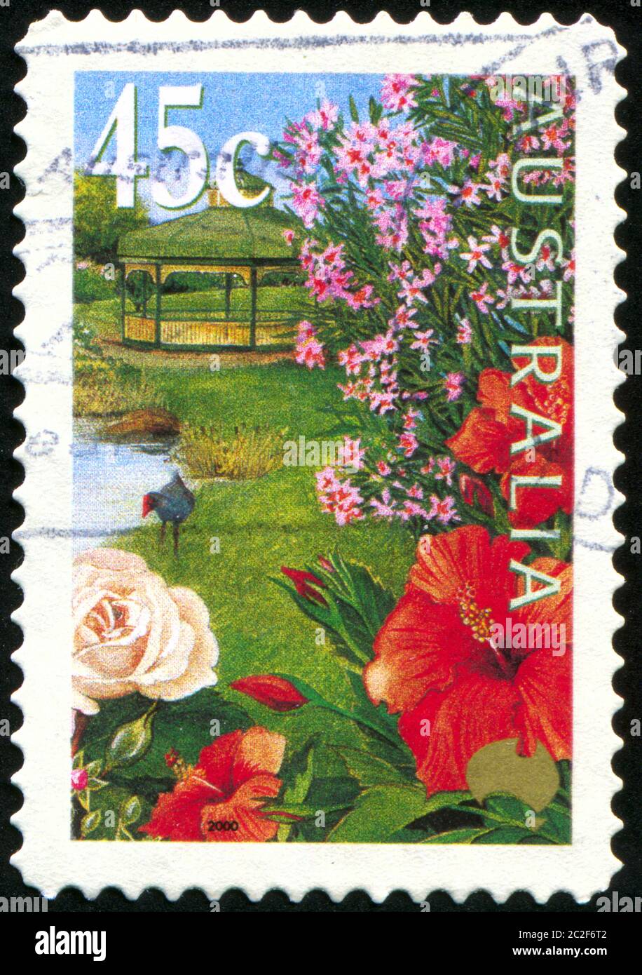 AUSTRALIA - CIRCA 2000: stamp printed by Australia, shows flowers in ...
