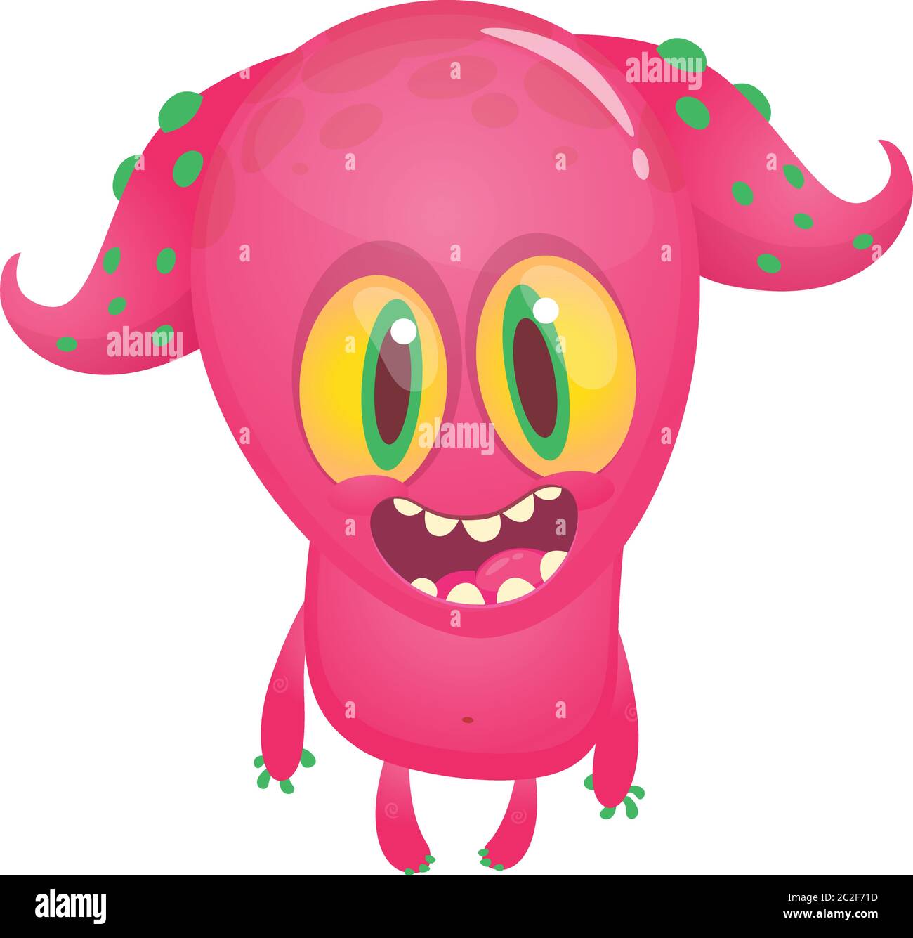 Cartoon monster. Vector illustration isolated Stock Vector Image & Art ...
