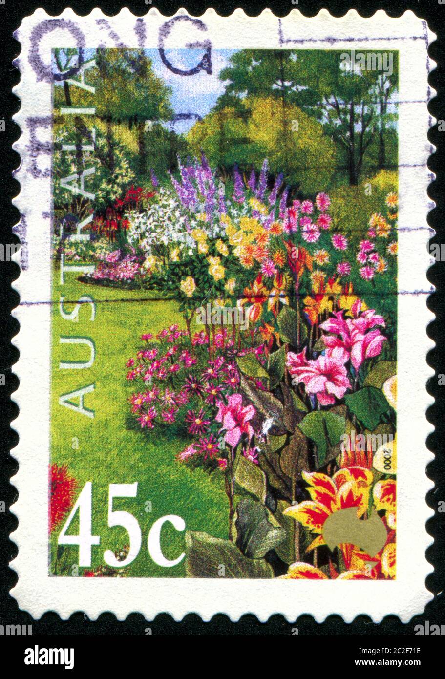 AUSTRALIA - CIRCA 2000: stamp printed by Australia, shows flowers in ...