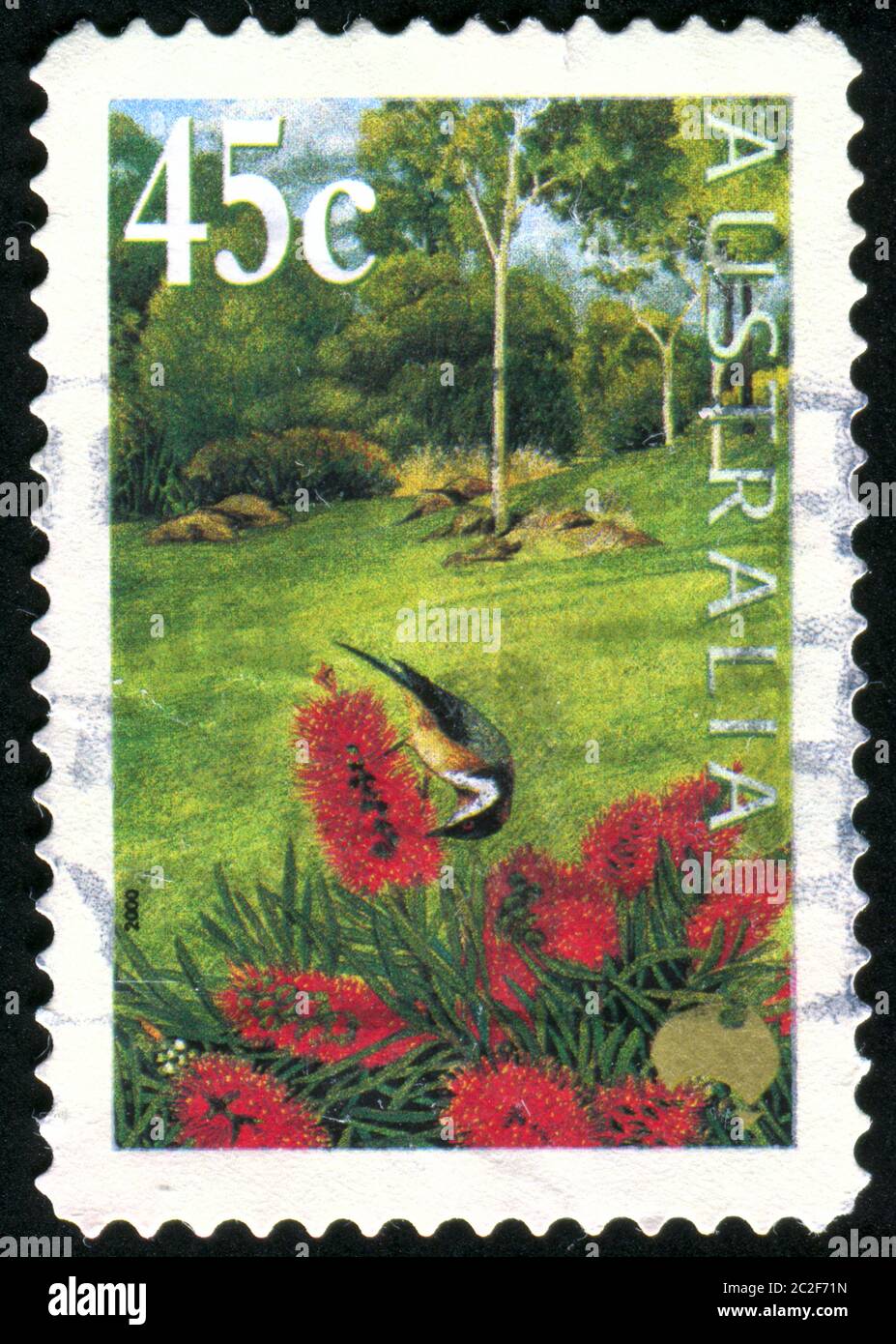AUSTRALIA - CIRCA 2000: stamp printed by Australia, shows flowers in ...