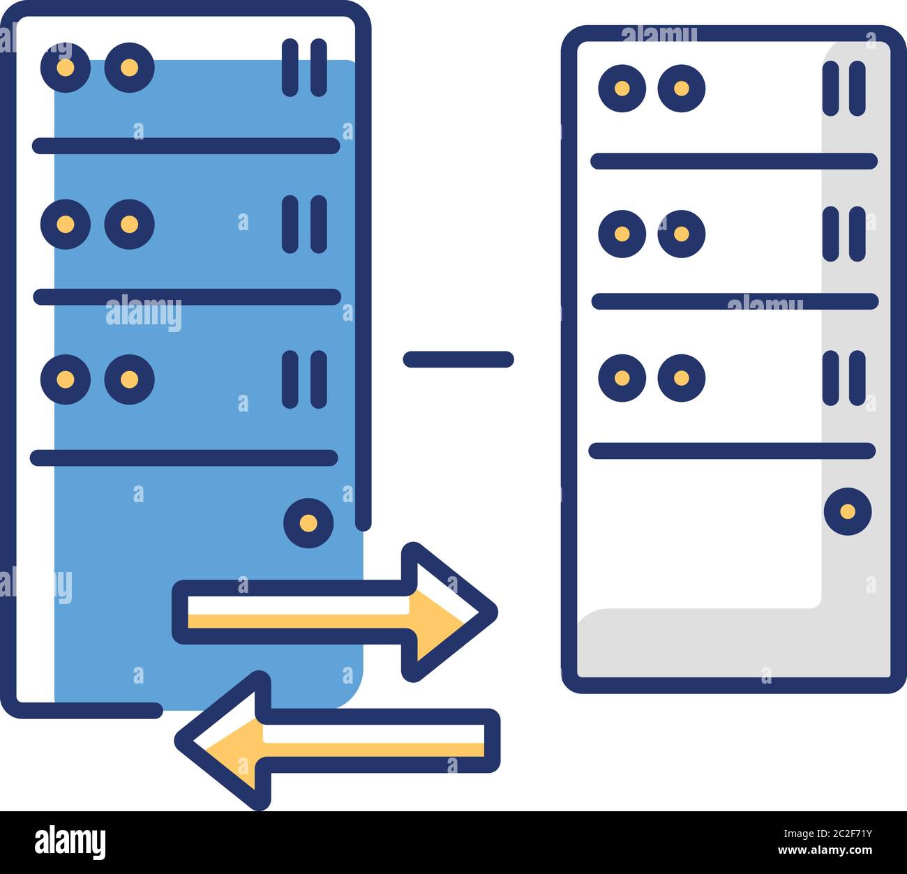 Reverse proxy RGB color icon Stock Vector Image & Art - Alamy