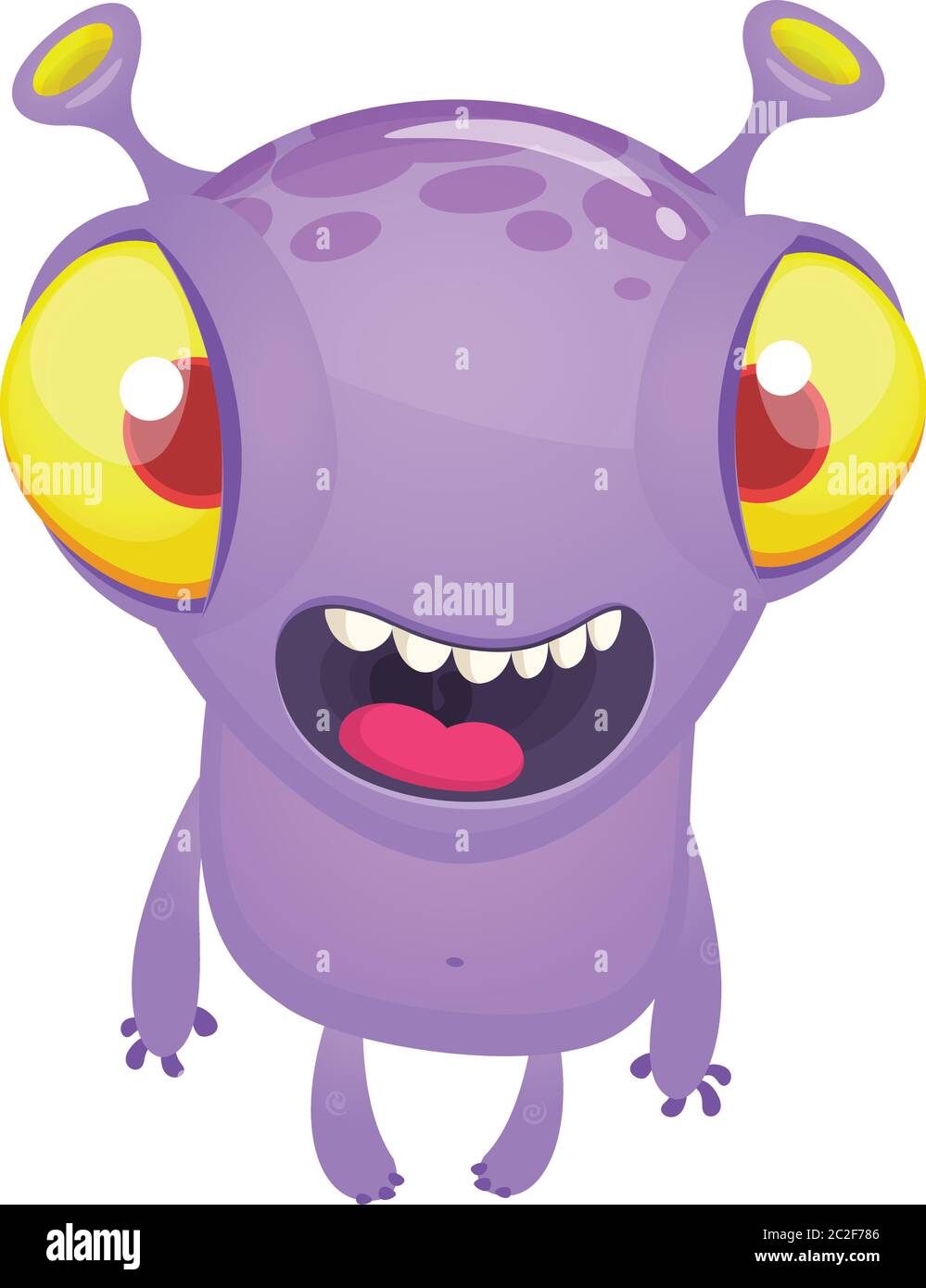 Cartoon monster. Vector illustration isolated Stock Vector Image & Art ...