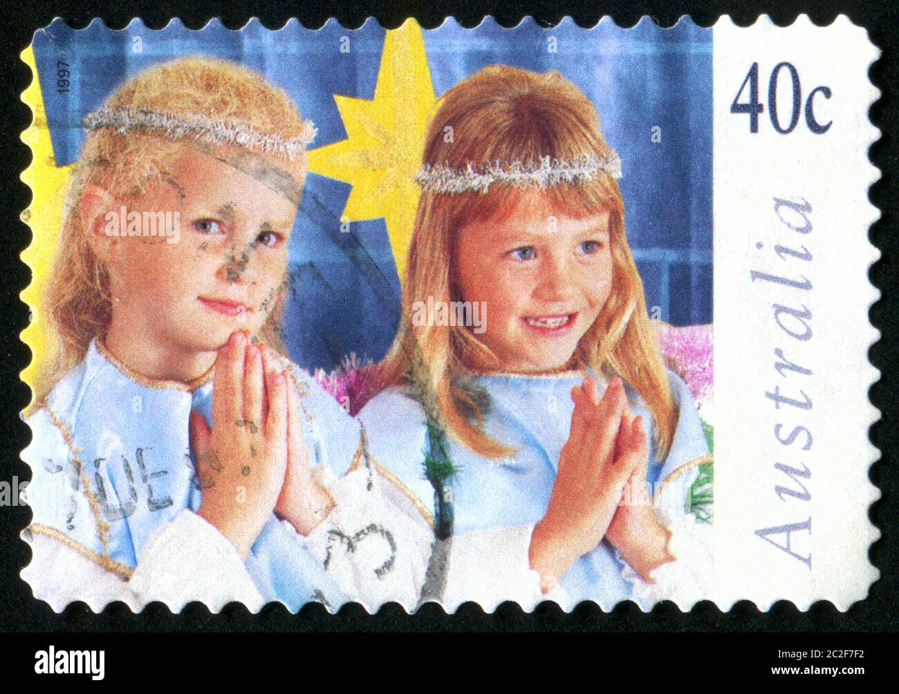 AUSTRALIA - CIRCA 1997: stamp printed by Australia, shows Angels, circa ...