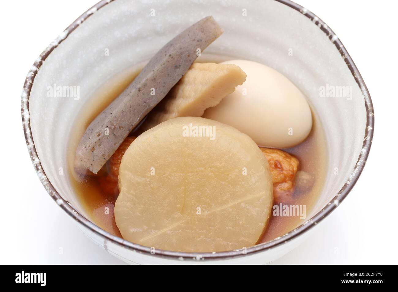 Japanese food, Oden in a bowl on white background Stock Photo - Alamy