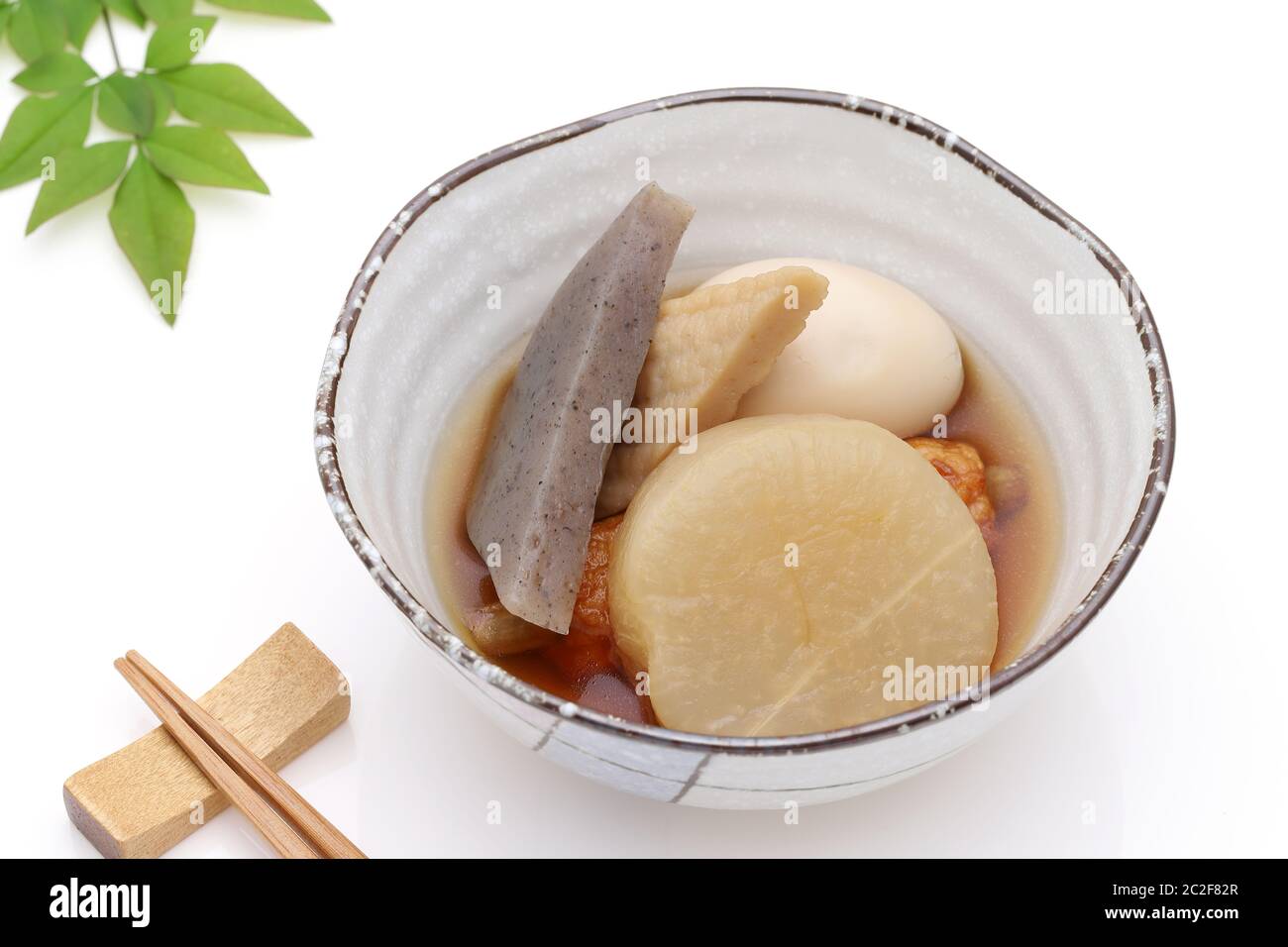 Japanese food, Oden in a bowl on white background Stock Photo - Alamy