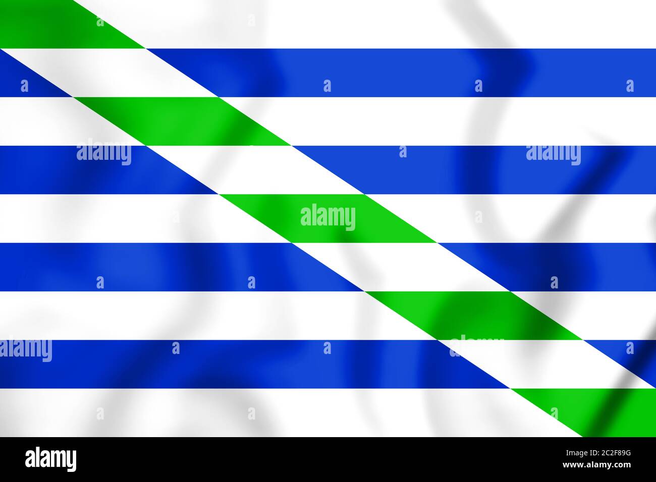 3D Flag of Catano, Puerto Rico. 3D Illustration Stock Photo - Alamy