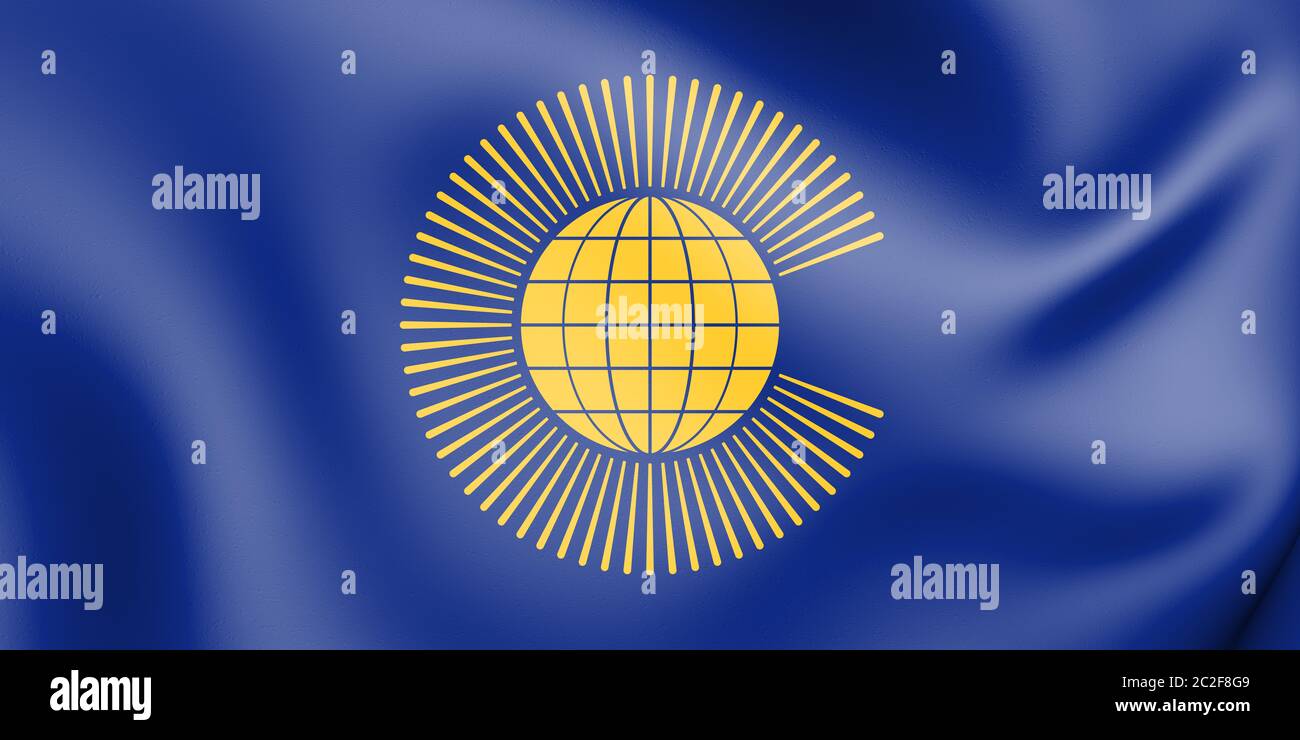 3D Flag of Commonwealth of Nations. 3D Illustration Stock Photo - Alamy