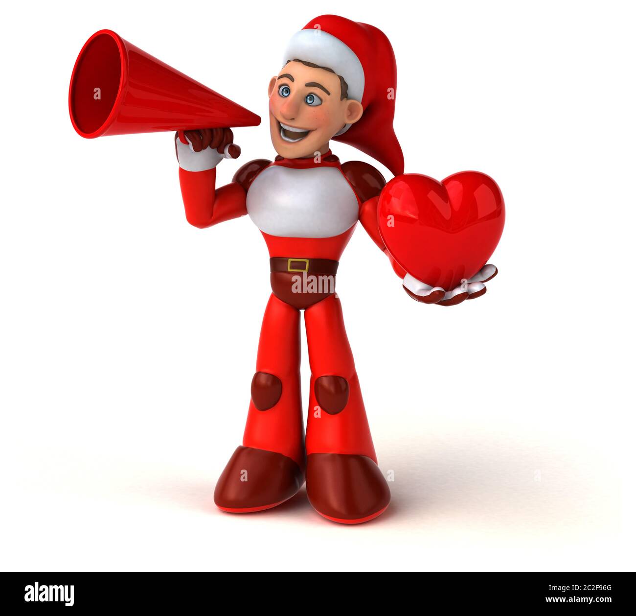 Cartoon character super heart Cut Out Stock Images & Pictures - Alamy