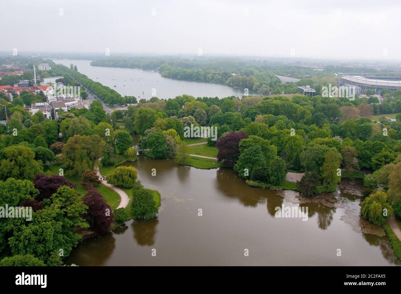Lake Maschsee and Maschteich in Hannover Stock Photo - Alamy