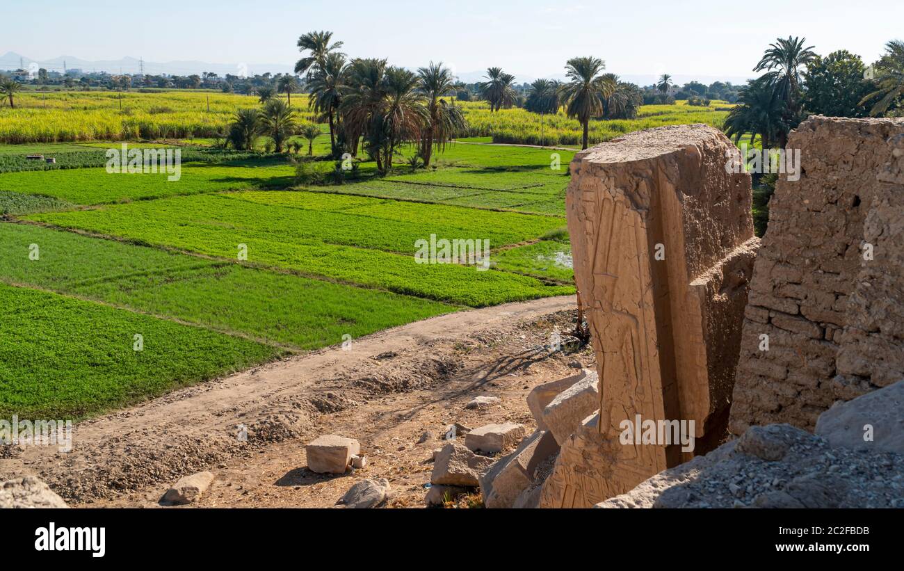 The Ramesseum is the memorial temple or mortuary temple of Pharaoh ...