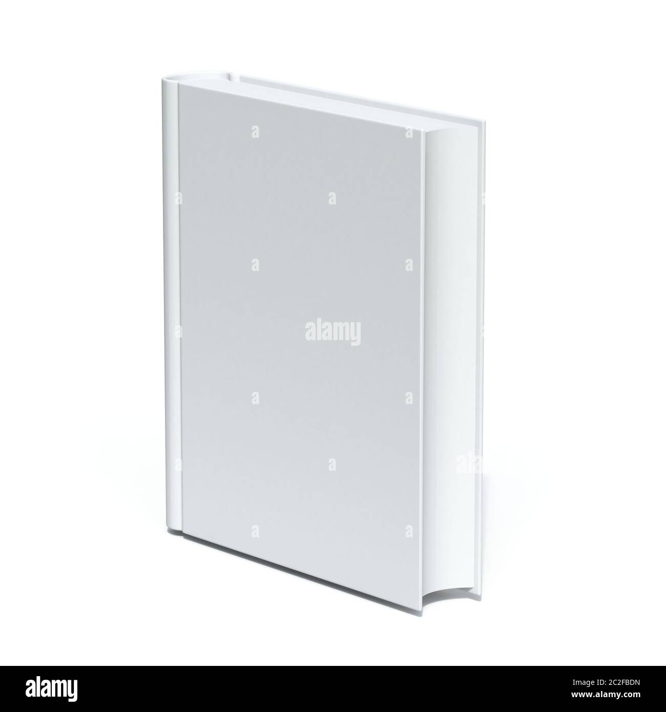 Blank book cover 3D rendering illustration isolated on white background ...