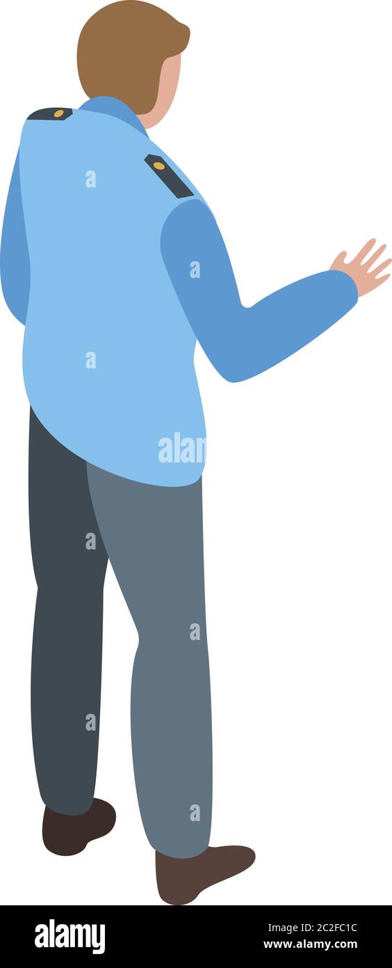 Public personal guard icon, isometric style Stock Vector Image & Art ...