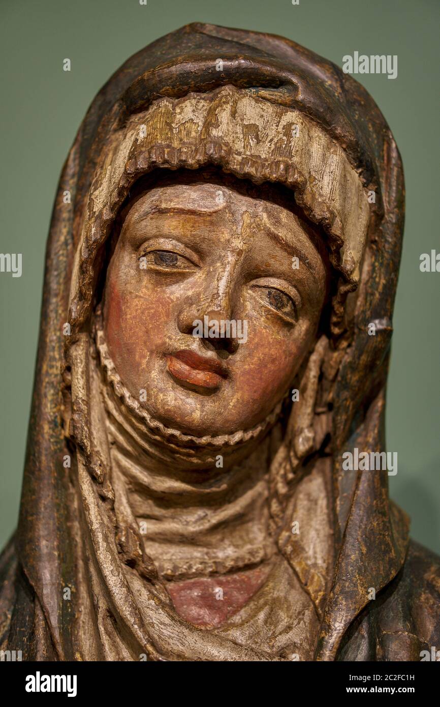 Pieta A medieval, painted sculpture from the XiV th century National ...