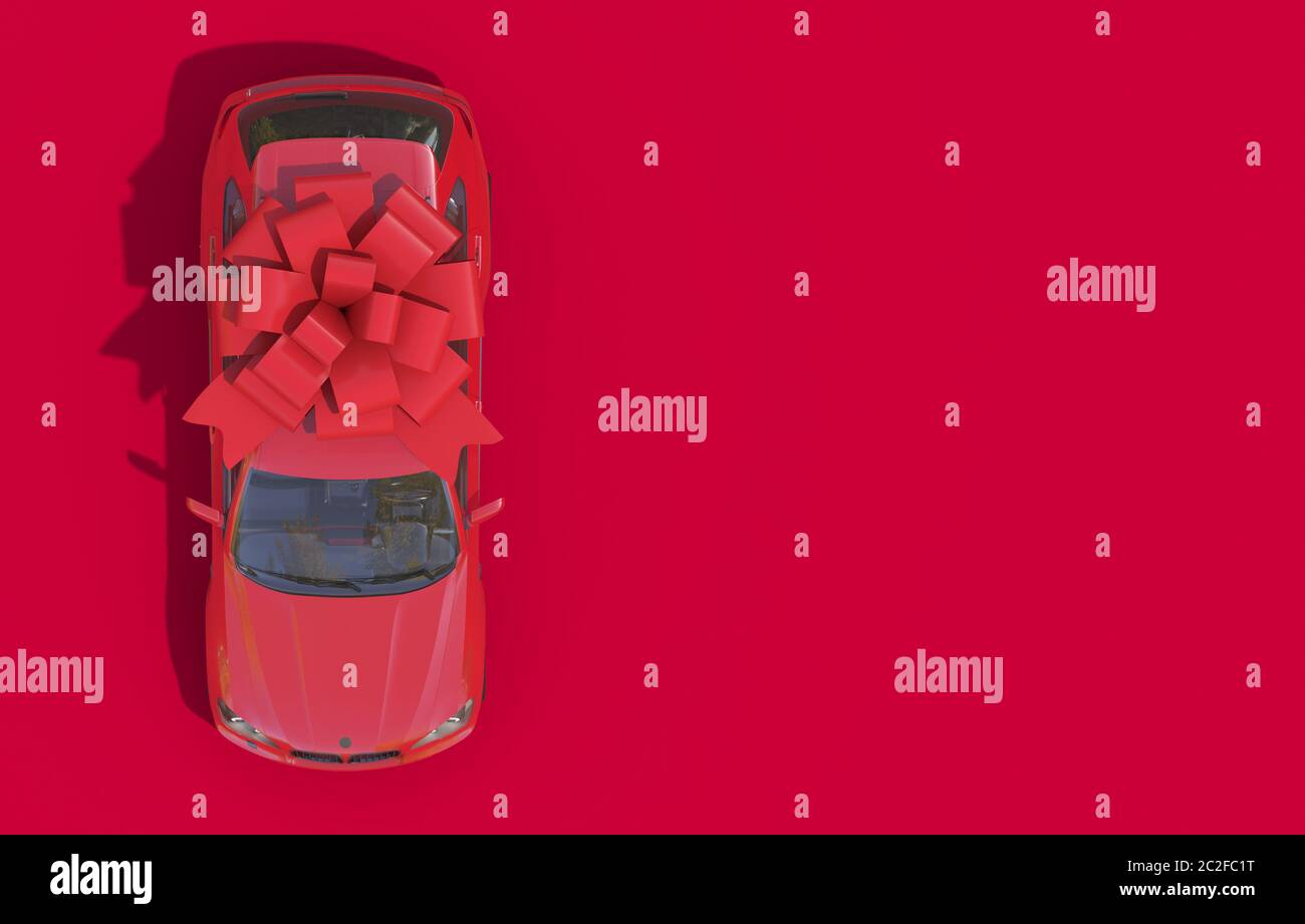 Car wrapped in a ribbon hi-res stock photography and images - Alamy