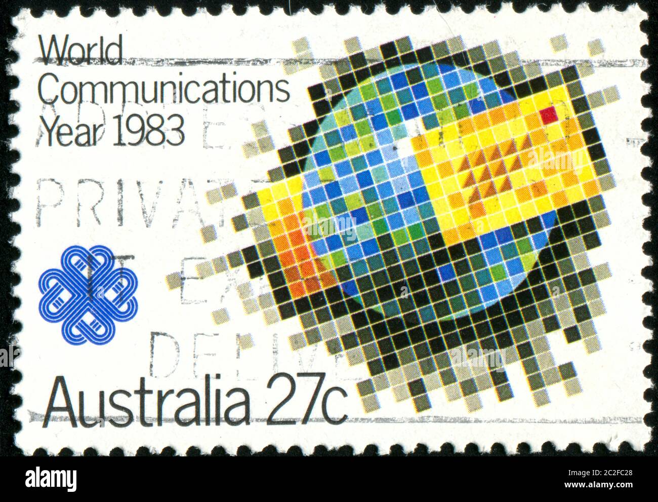 AUSTRALIA - CIRCA 1983: stamp printed by Australia, shows World ...