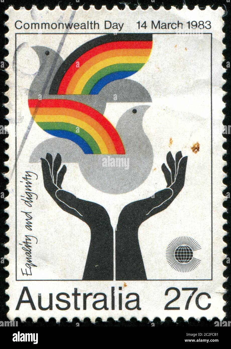 AUSTRALIA - CIRCA 1983: stamp printed by Australia, shows Peace ...