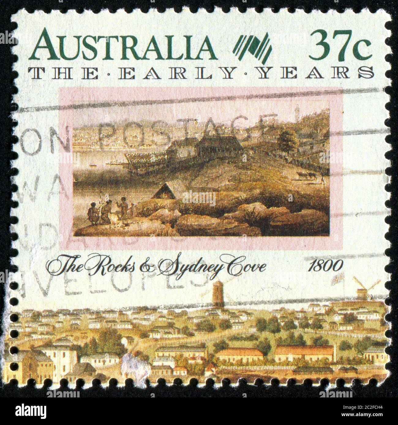 AUSTRALIA - CIRCA 1988: stamp printed by Australia, shows Sydney, circa ...