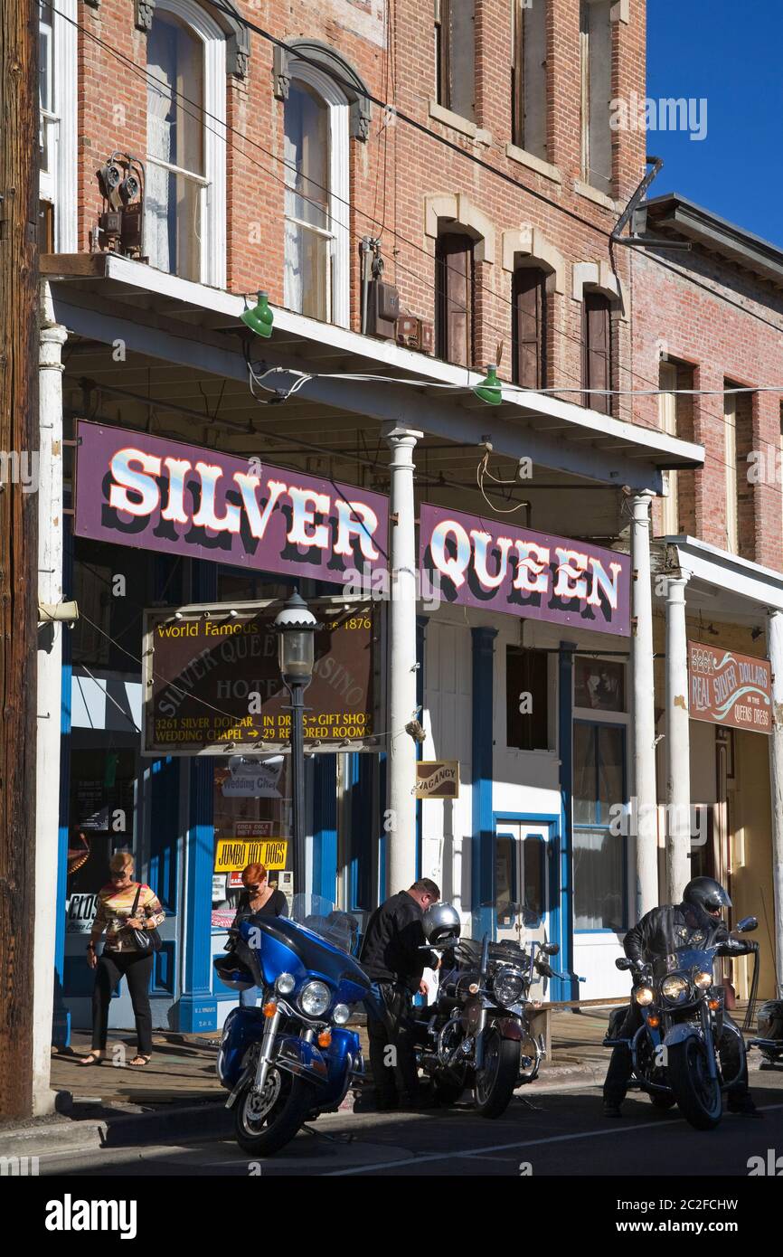 Silver Queen Saloon in Virginia City, Nevada, USA Stock Photo - Alamy