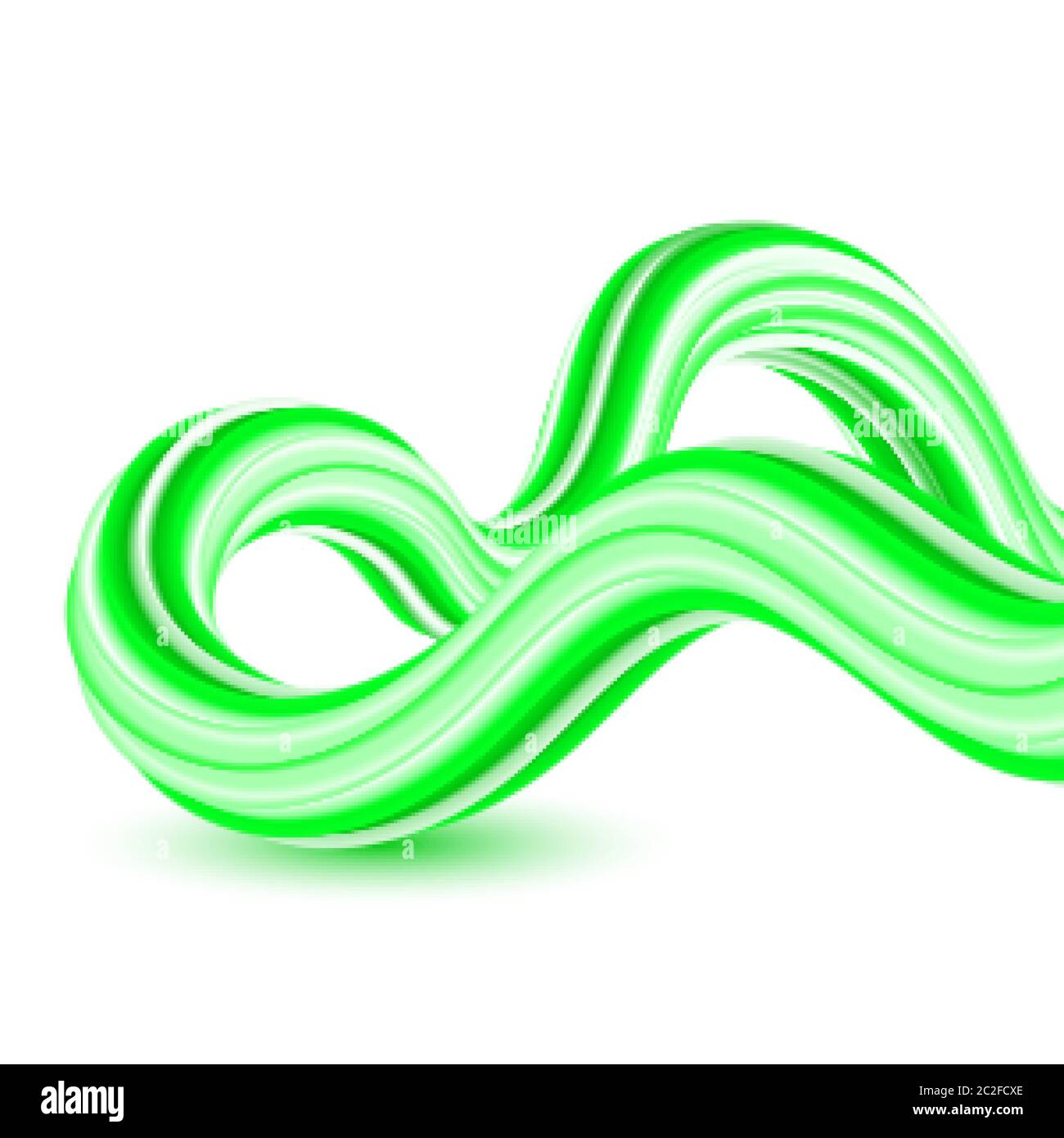 Abstract green waving background Green flow wave Stock Vector Image ...