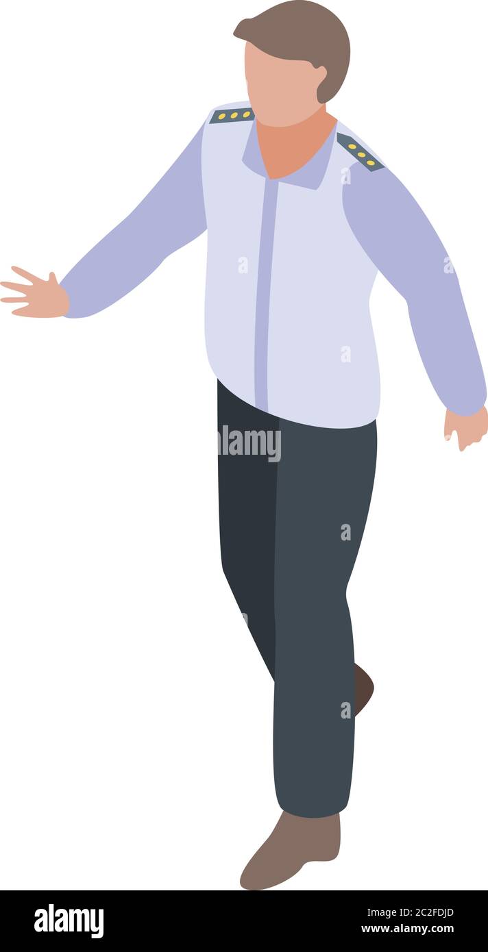Policeman guard icon, isometric style Stock Vector Image & Art - Alamy