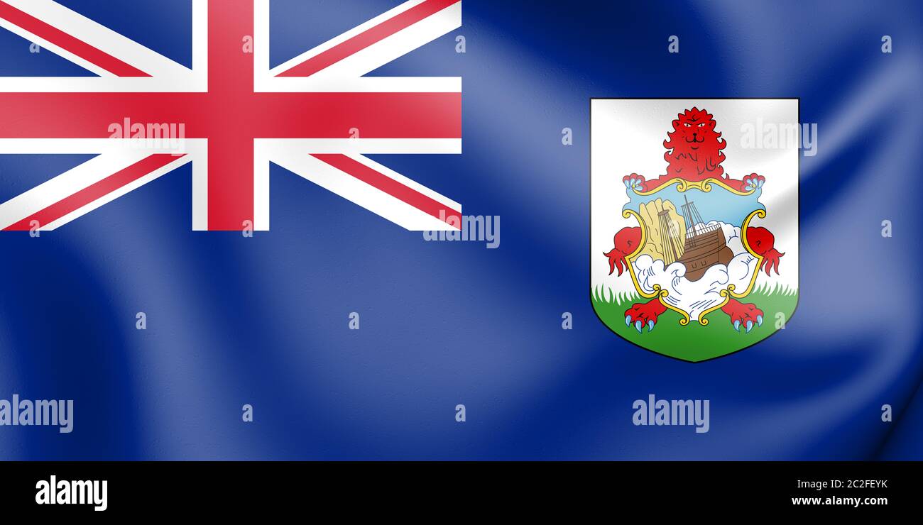 3D Government Ensign of Bermuda. 3D Illustration Stock Photo - Alamy
