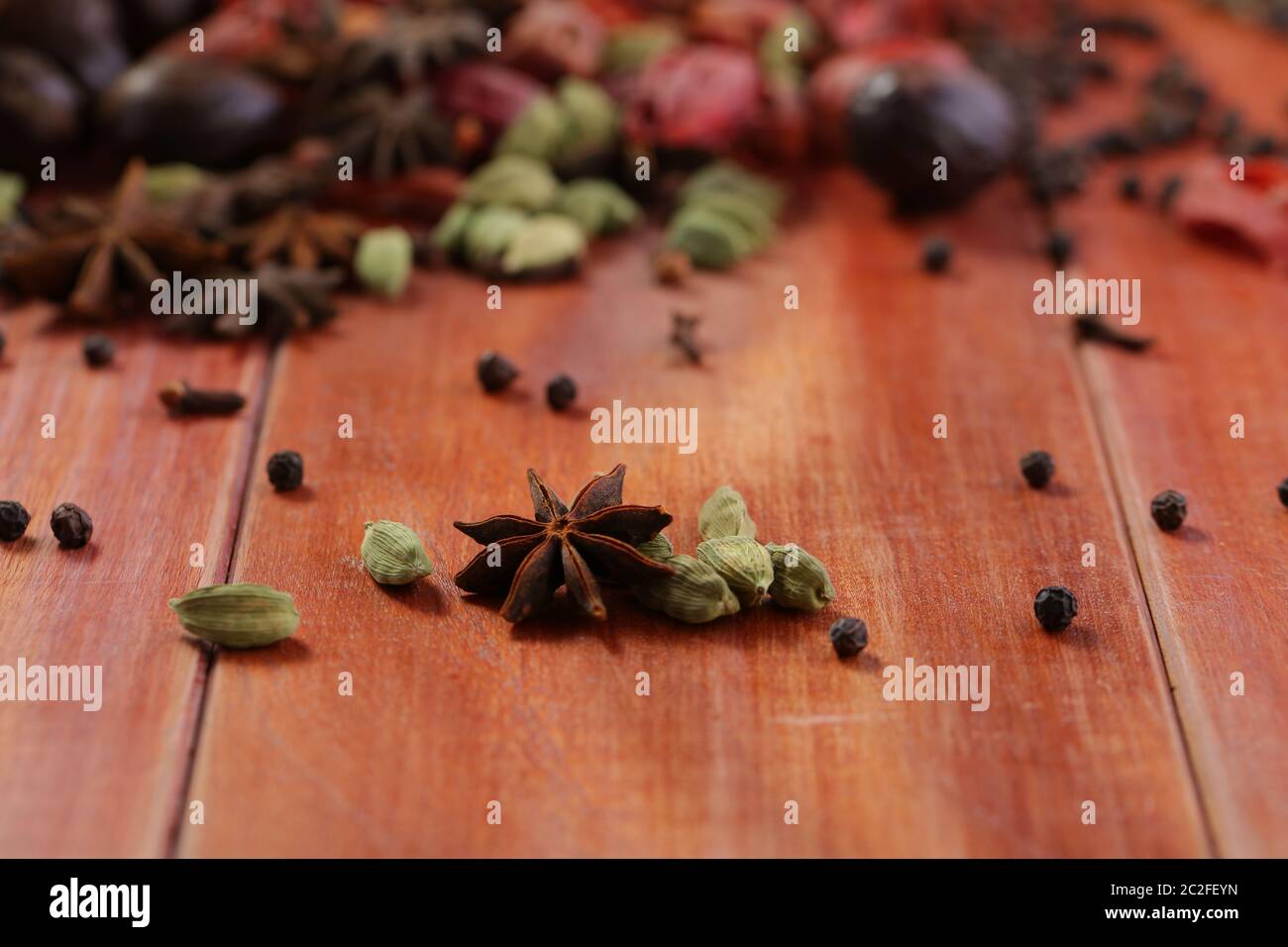 Star Anise star shaped spice used in garam masala,an Indian spice ...