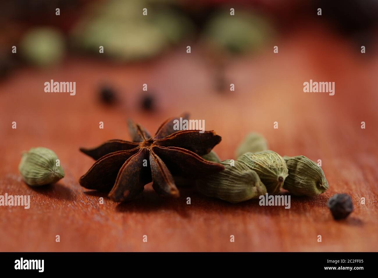 Star Anise star shaped spice used in garam masala,an Indian spice ...