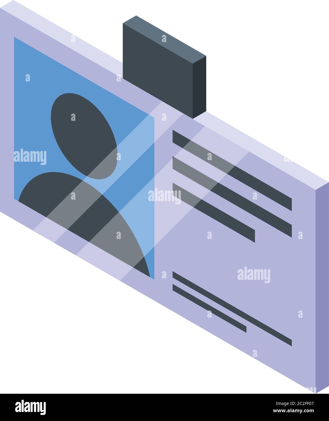 Personal guard id card icon, isometric style Stock Vector Image & Art ...