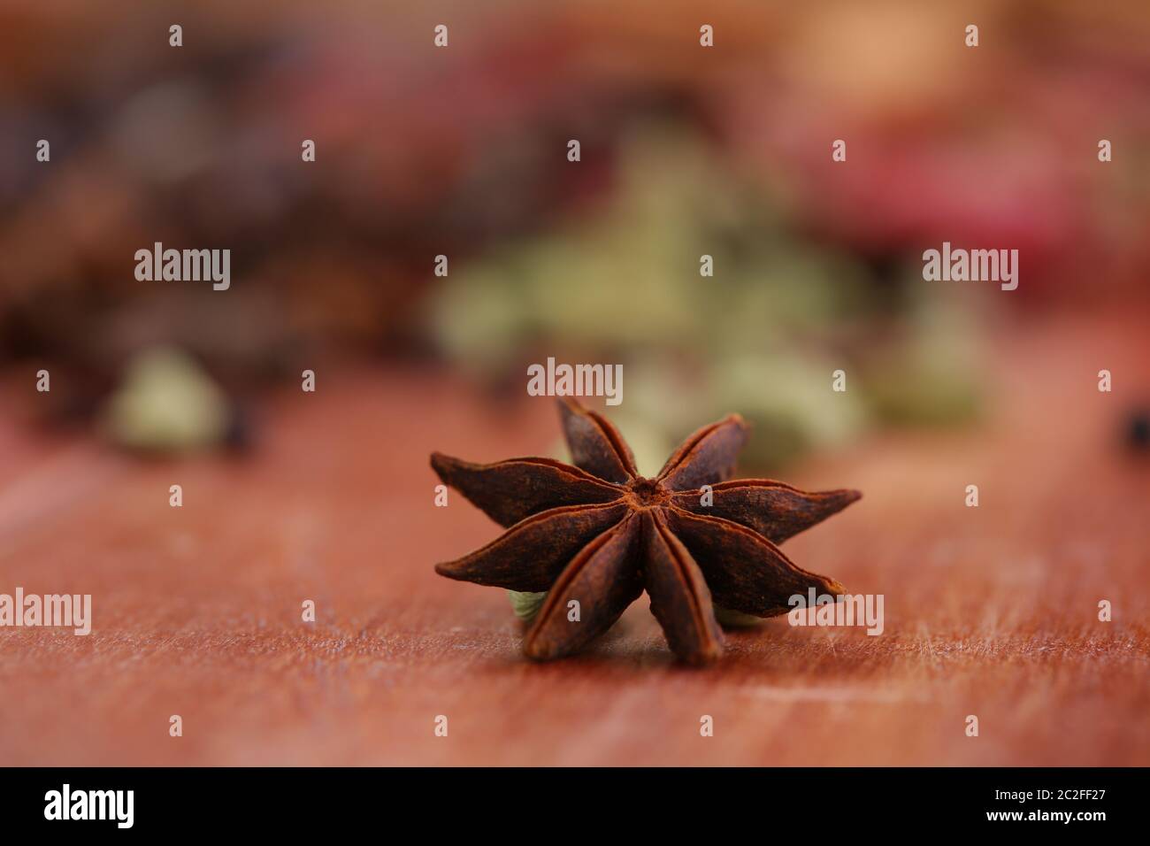 Star Anise star shaped spice used in garam masala,an Indian spice ...