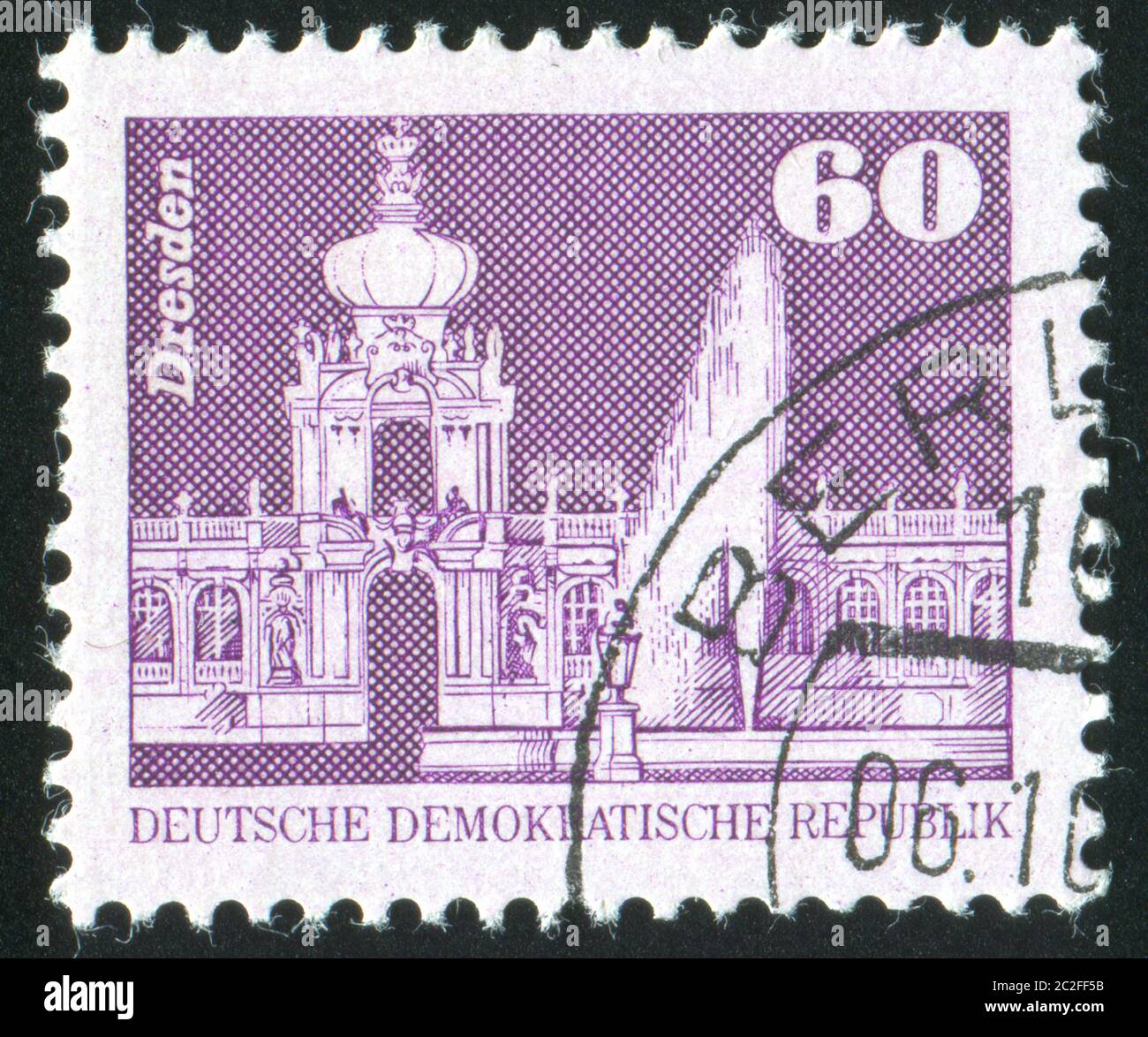 GERMANY - CIRCA 1974: stamp printed by Germany, shows Dresden kennel ...