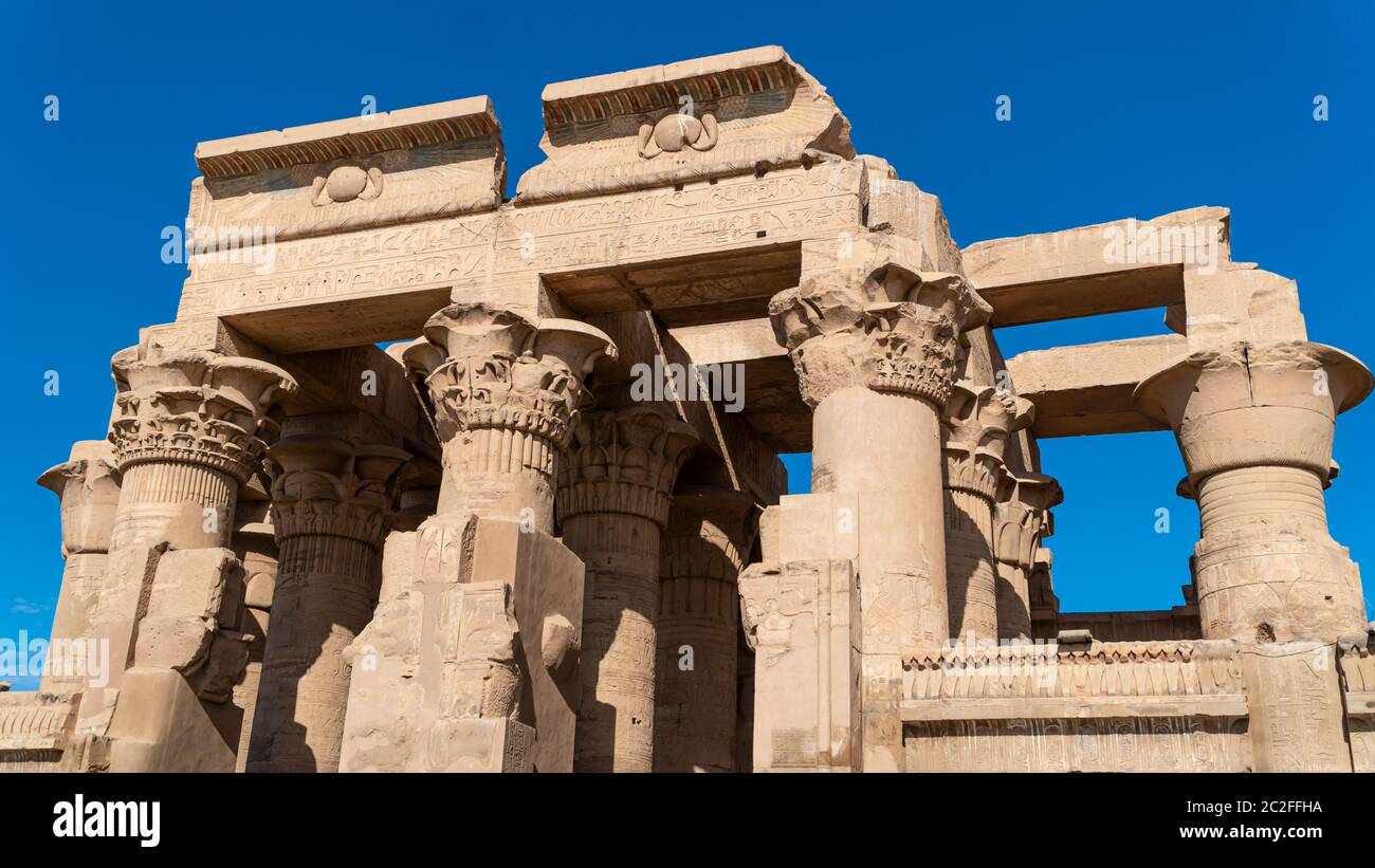 Temple of Kom Ombo. Kom Ombo is an agricultural town in Egypt famous ...