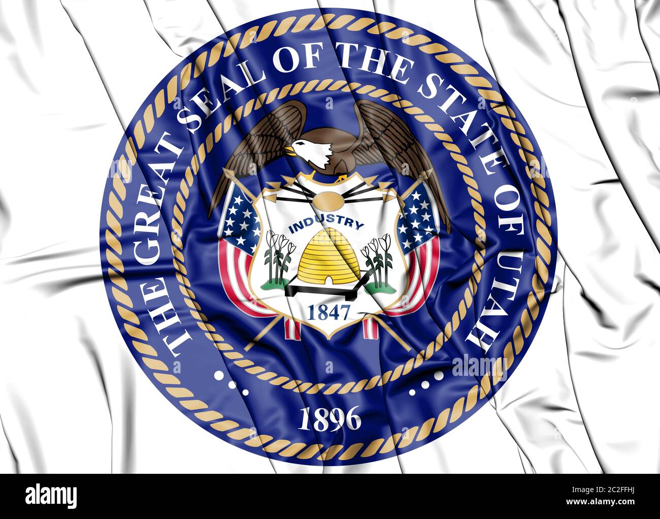 Utah state coat of arms hi-res stock photography and images - Alamy