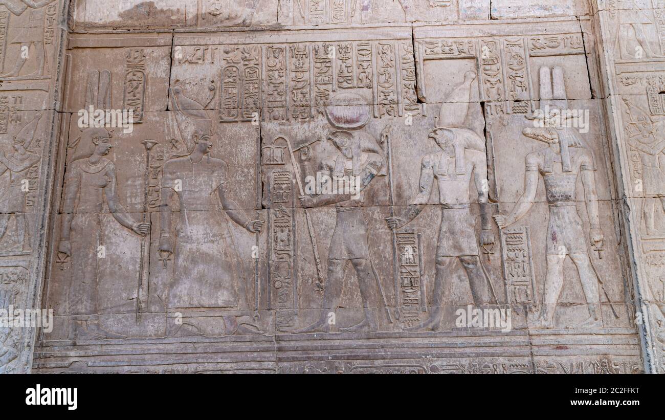 Temple of Kom Ombo. Kom Ombo is an agricultural town in Egypt famous ...