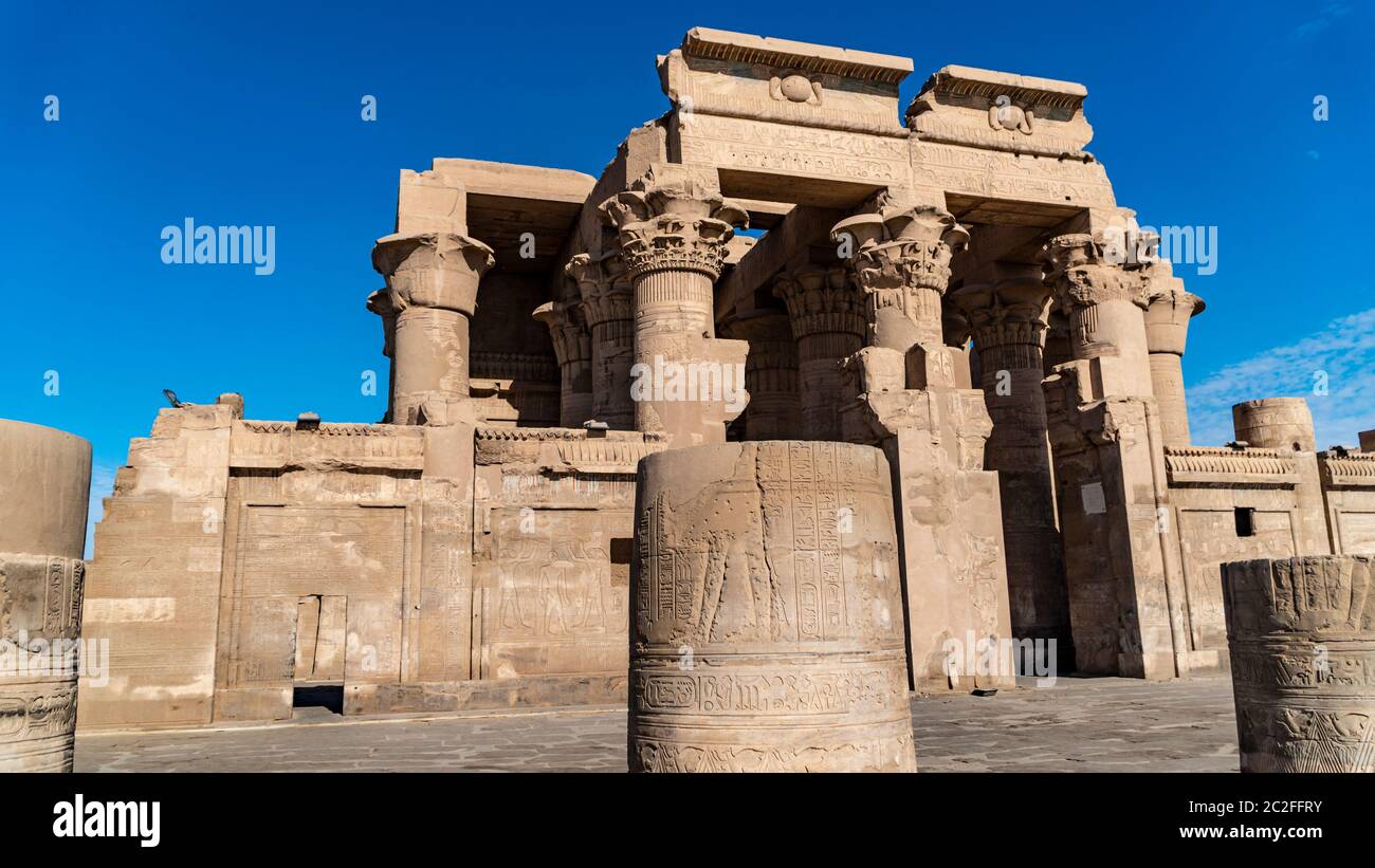 Temple of Kom Ombo. Kom Ombo is an agricultural town in Egypt famous ...