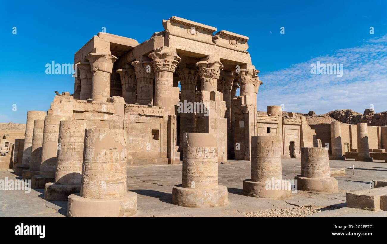 Temple of Kom Ombo. Kom Ombo is an agricultural town in Egypt famous ...