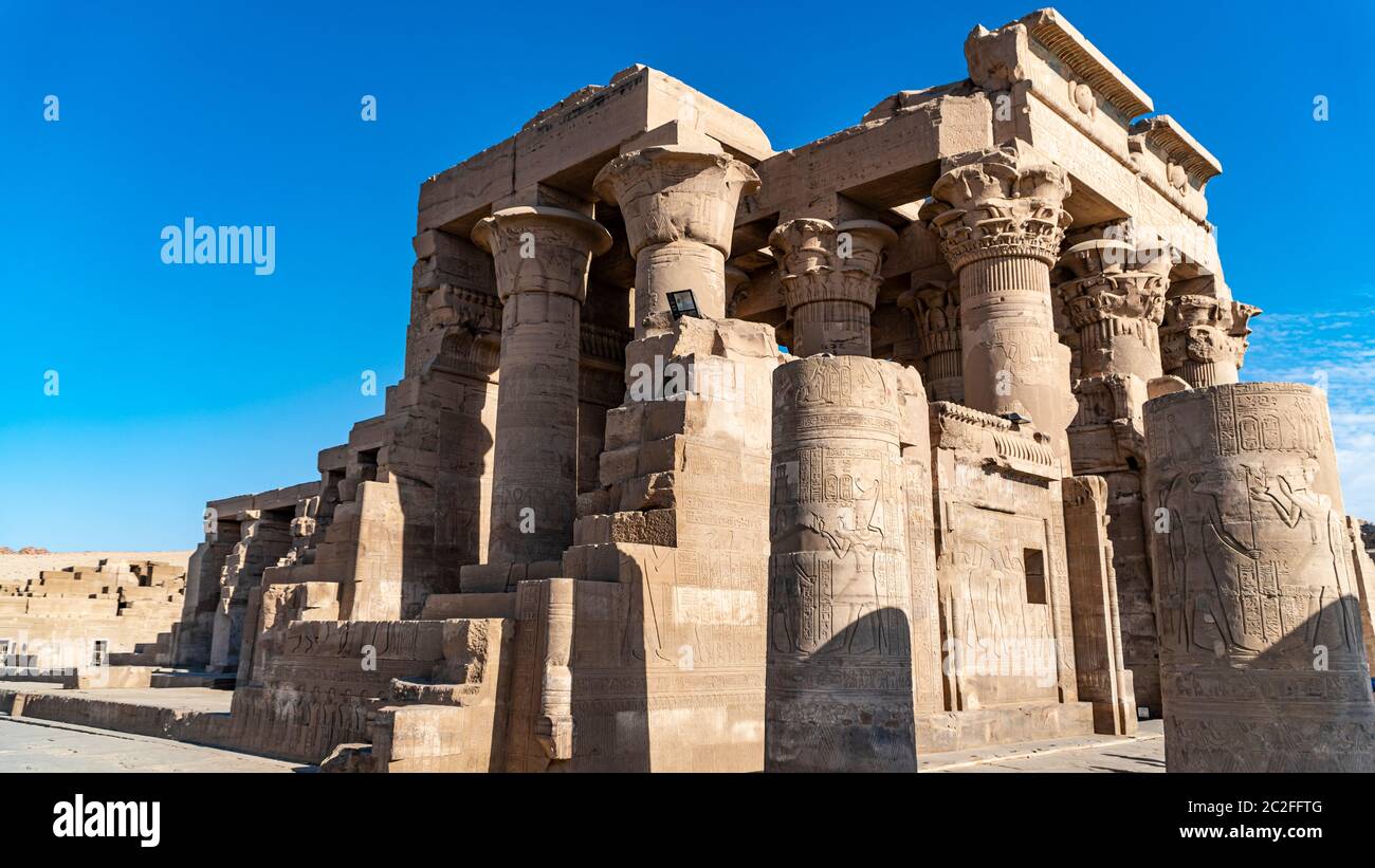 Temple of Kom Ombo. Kom Ombo is an agricultural town in Egypt famous ...