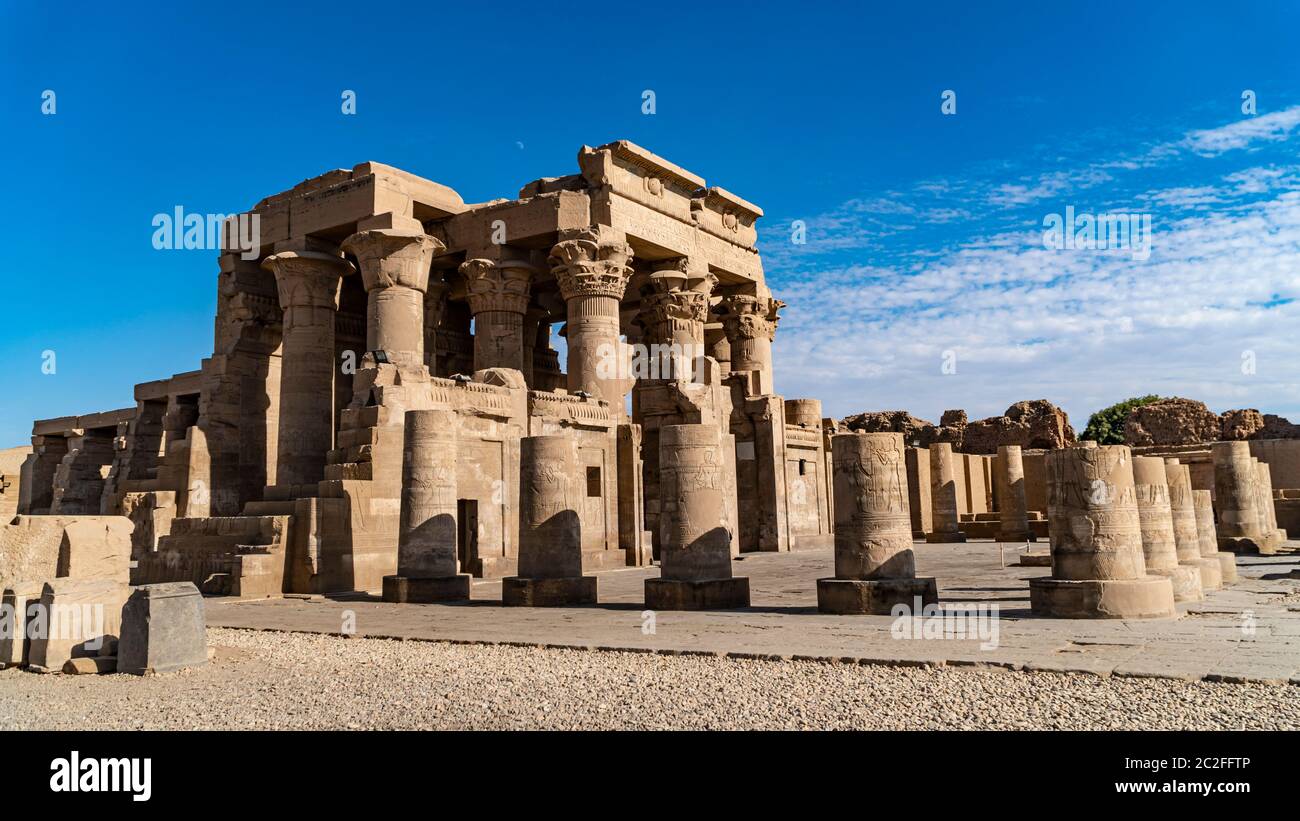 Temple of Kom Ombo. Kom Ombo is an agricultural town in Egypt famous ...